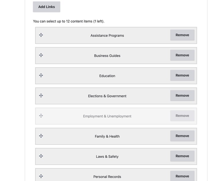Work with Microcontent Visual Link Collections | Digital Experience