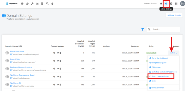 Work with Acquia Optimize | Digital Experience