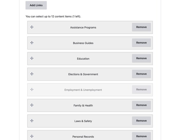 Work with Microcontent Visual Link Collections | Digital Experience