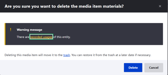 Delete Media Files from the Media Library | Digital Experience
