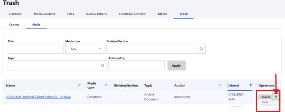 Delete Media Files from the Media Library | Digital Experience