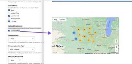 Work with Listing Pages of Locations Including Maps | Digital Experience