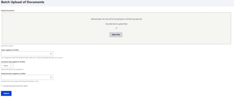 Batch Upload or Batch Replace Documents | Digital Experience